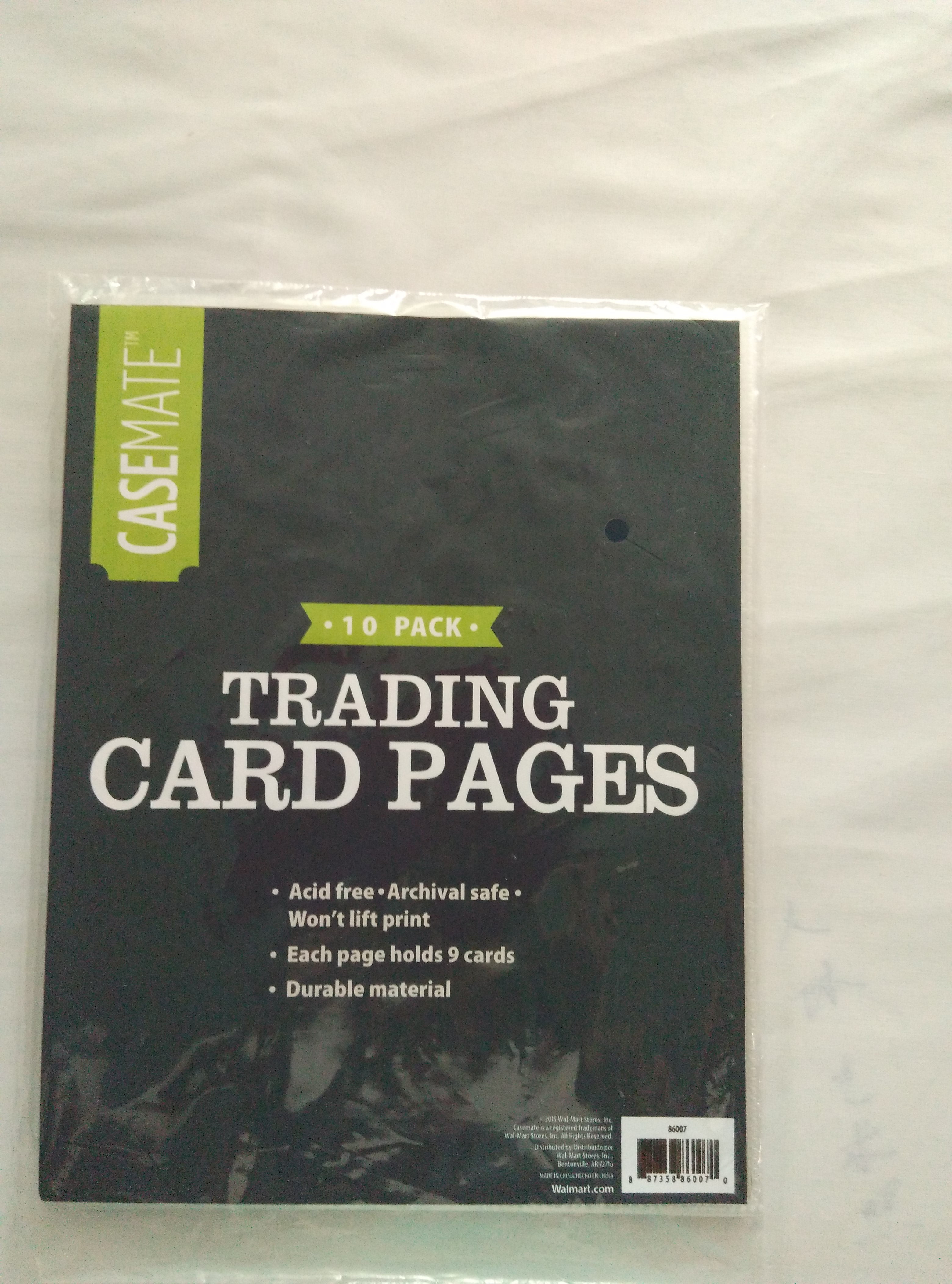 Casemate 9-Pocket Protective Trading Card Pages 10 Count - Walmart.com