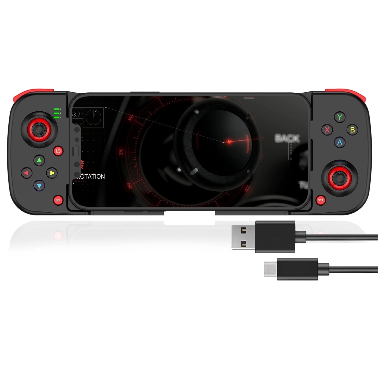 D3 Telescopic Wireless Bluetooth Game Controller for Android/iOS Phone ...