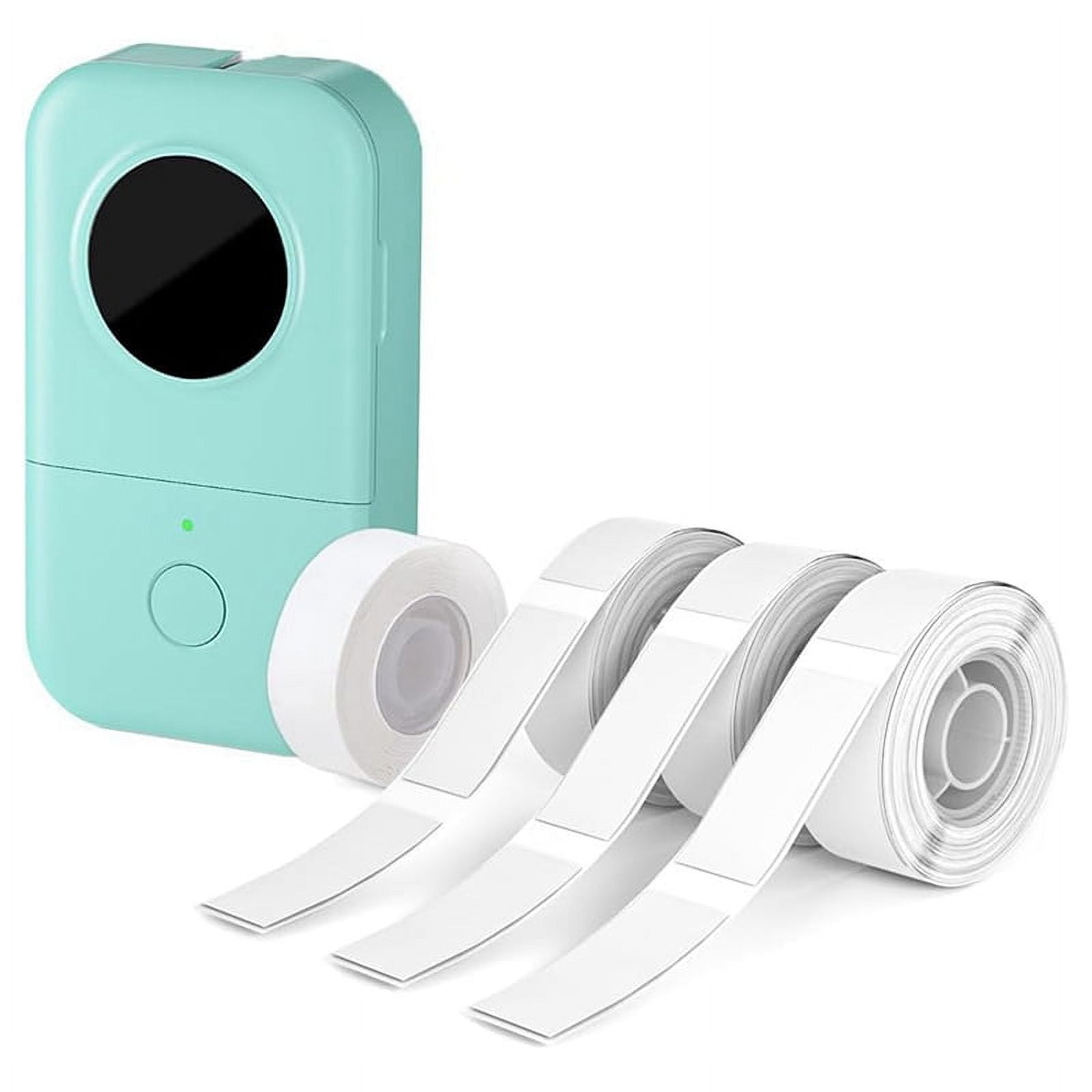 D30 Label Maker Machine with 4 Tapes-Black on White Tape 12mm 0.47 In ...