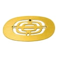 D316-03 4-1/2" OD Brass Snap-in Shower Grid Drain Cover, Polished Brass ...