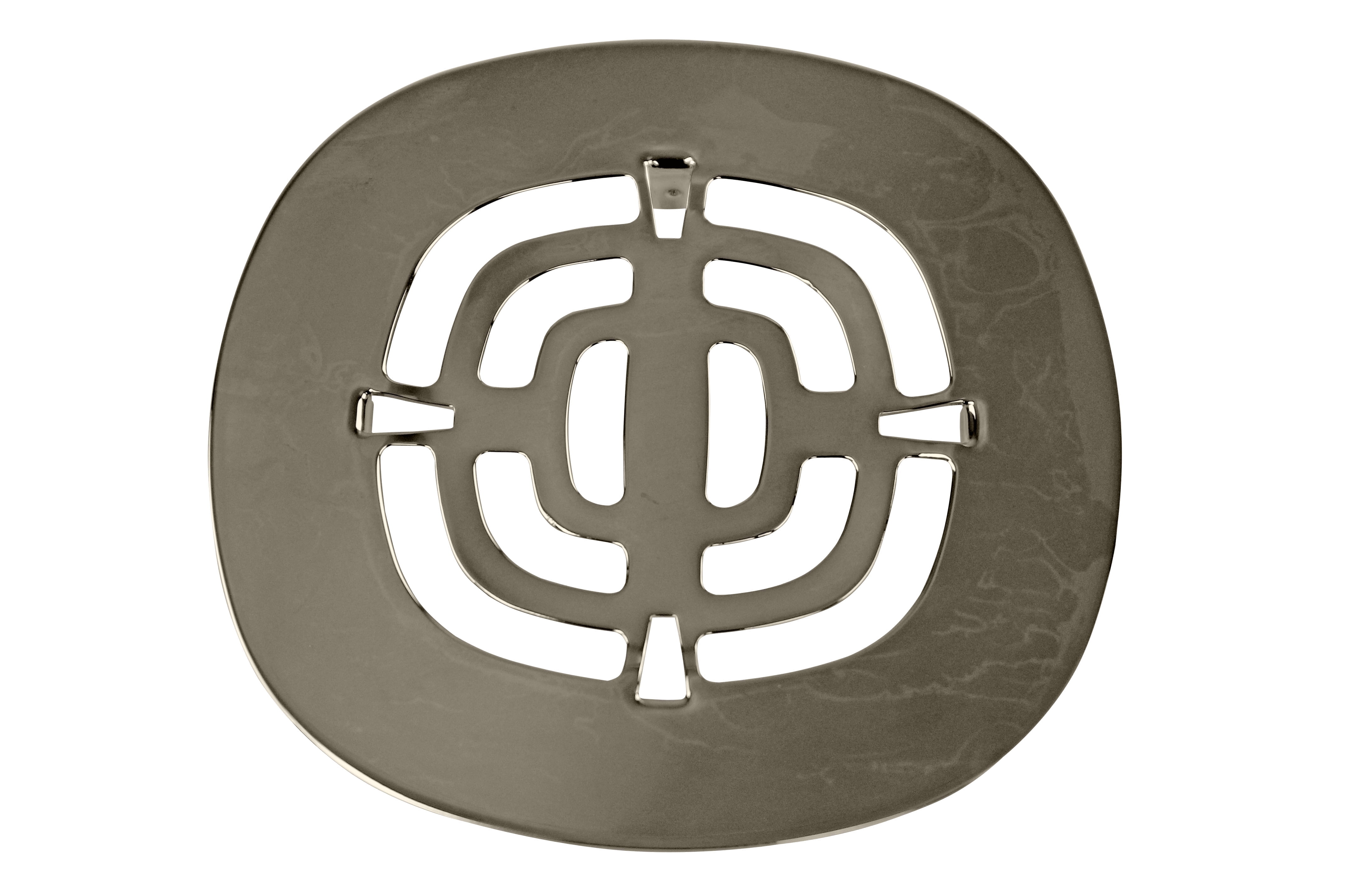 D316-05 4-1/2" OD Brass Snap-in Shower Grid Drain Cover, Polished ...