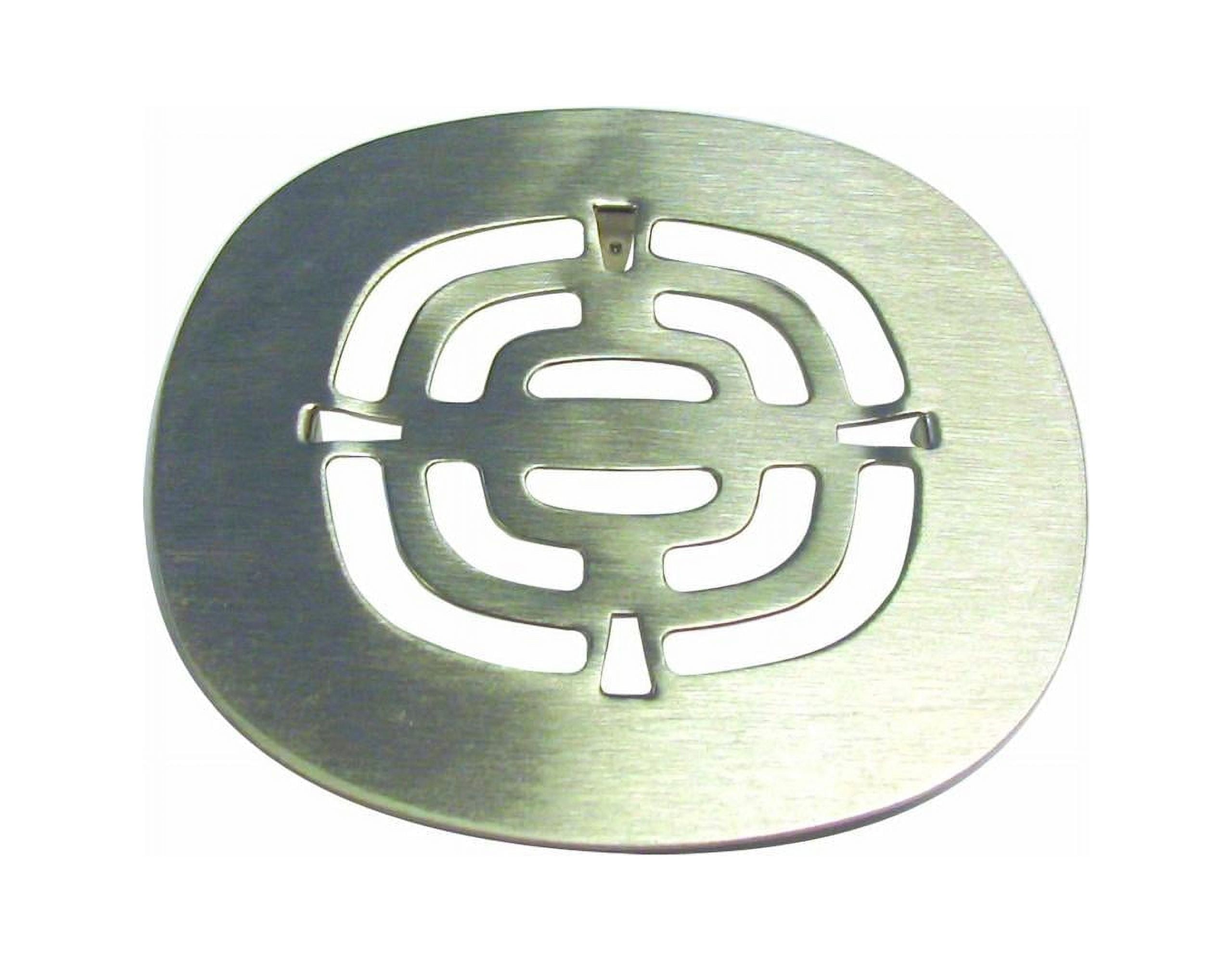 D316-07 4-1/2" OD Brass Snap-in Shower Grid Drain Cover, Satin Nickel ...