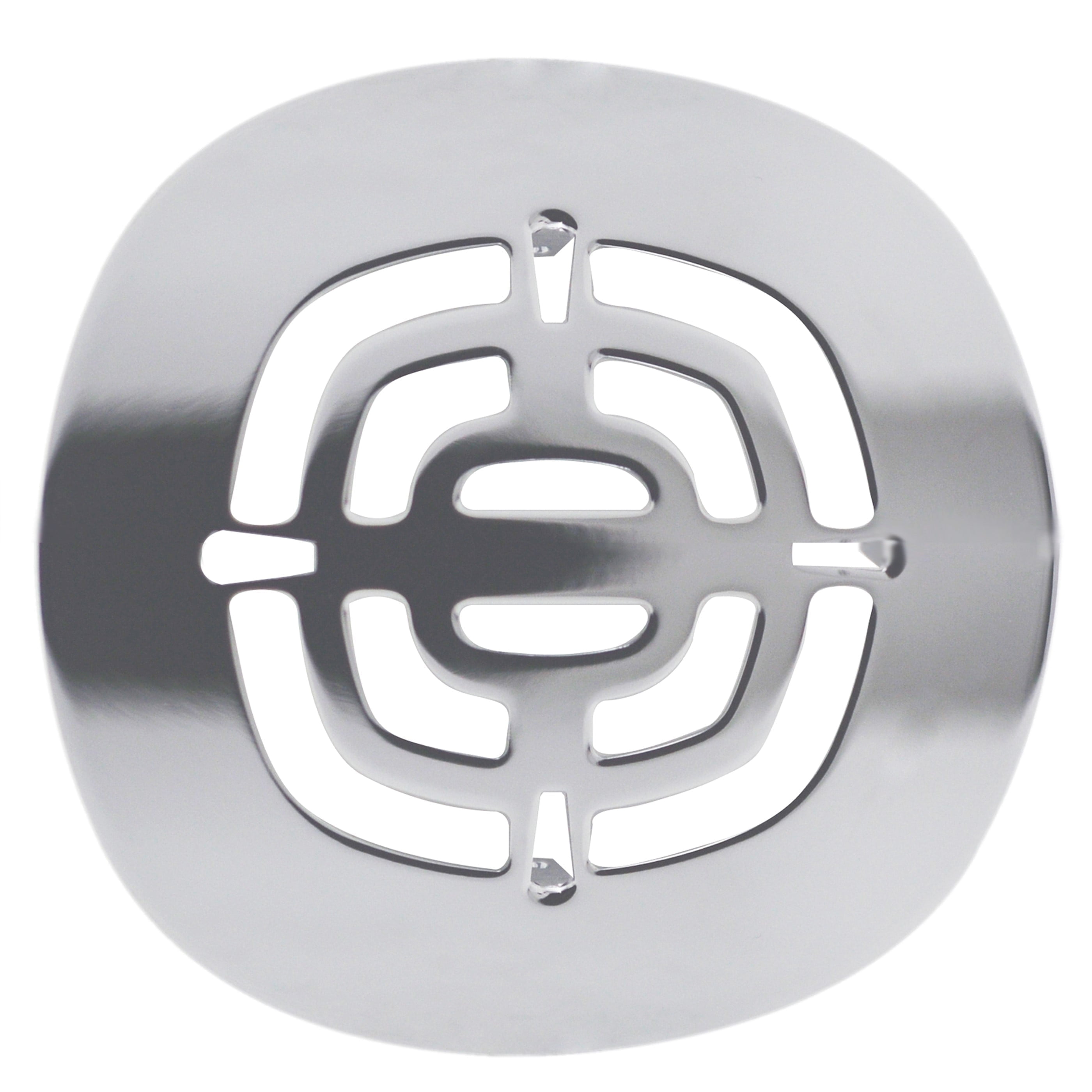 D316-26 4-1/2" OD Brass Snap-in Shower Grid Drain Cover, Polished ...