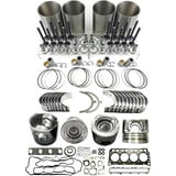 D34 Engine Overhaul Rebuild Kit 16 Valves For Doosan Daewoo D34 D34D ...