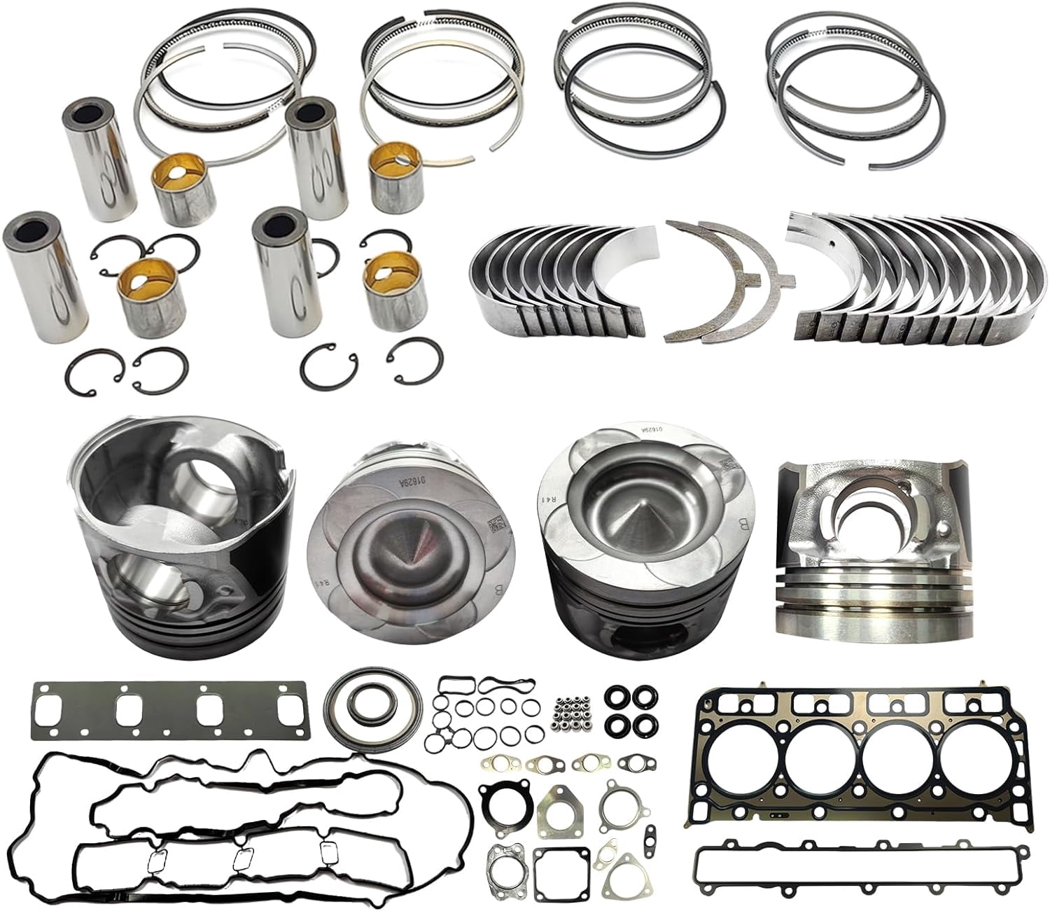 D34 Overhaul Rebuild Kit (No cylinder liner and valve) For Doosan ...