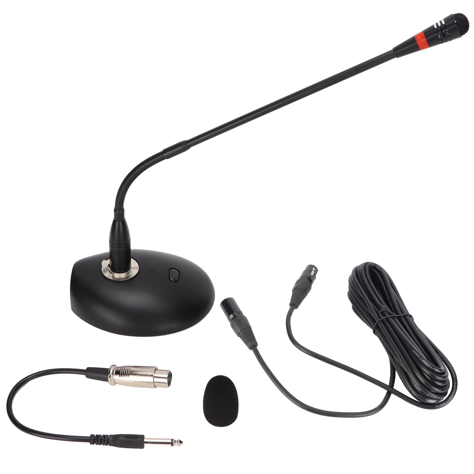 D38 Gooseneck Condenser Microphone Computer Microphone with XLR to 6 ...