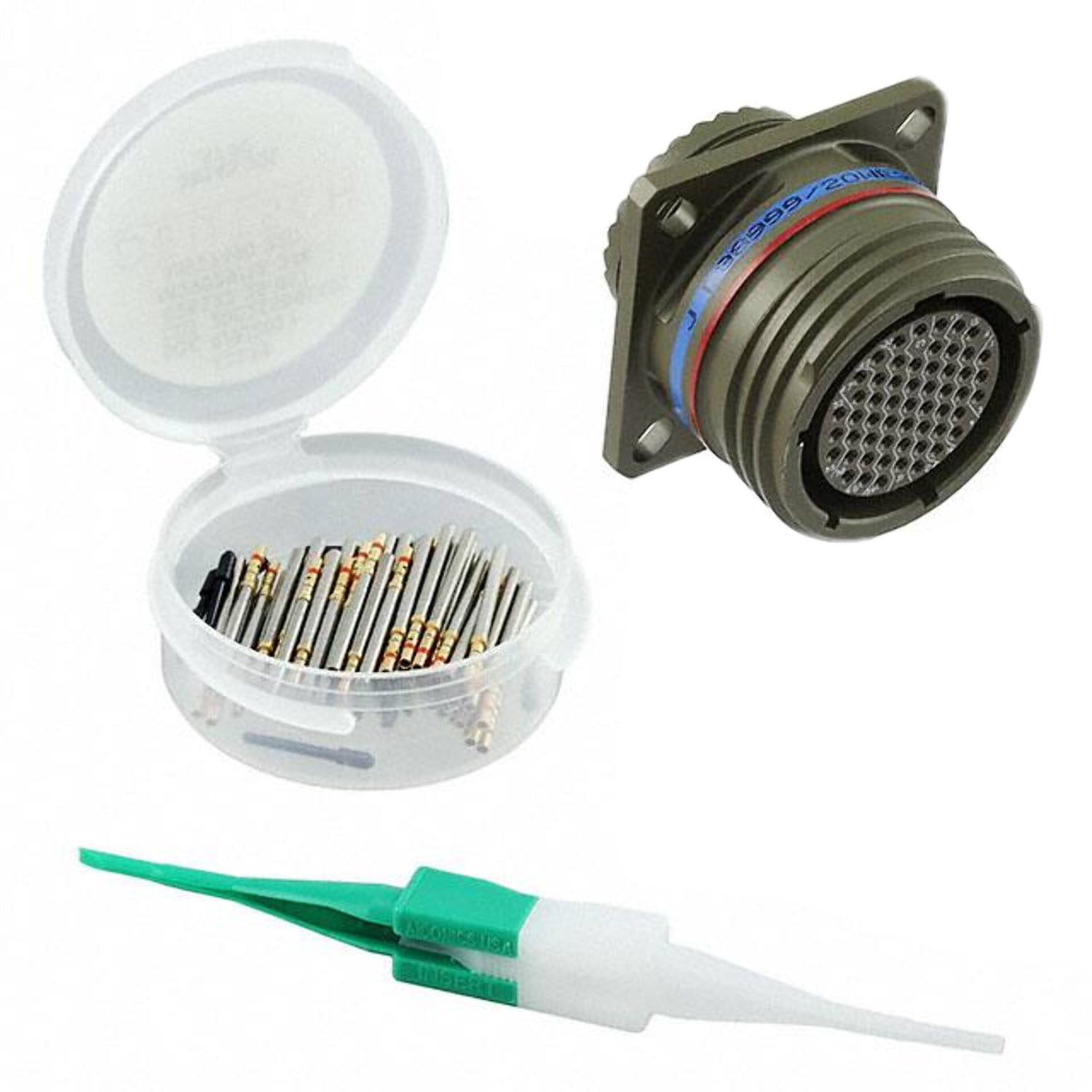 D38999/20WE35SN Connector Receptacle 55 Position Female Socket Gold ...