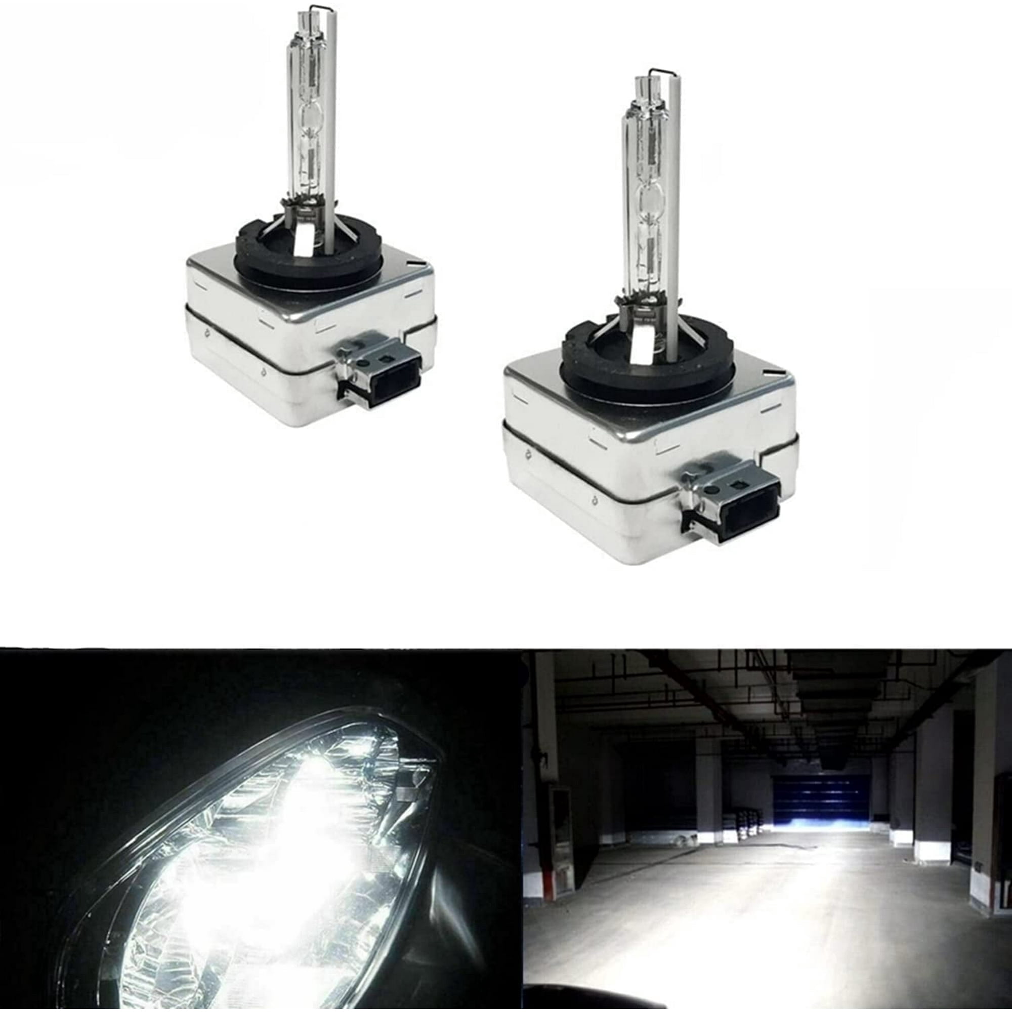 D3S HID Headlight Bulbs 35W, Ultra Bright Xenon High/Low Beam Direct ...