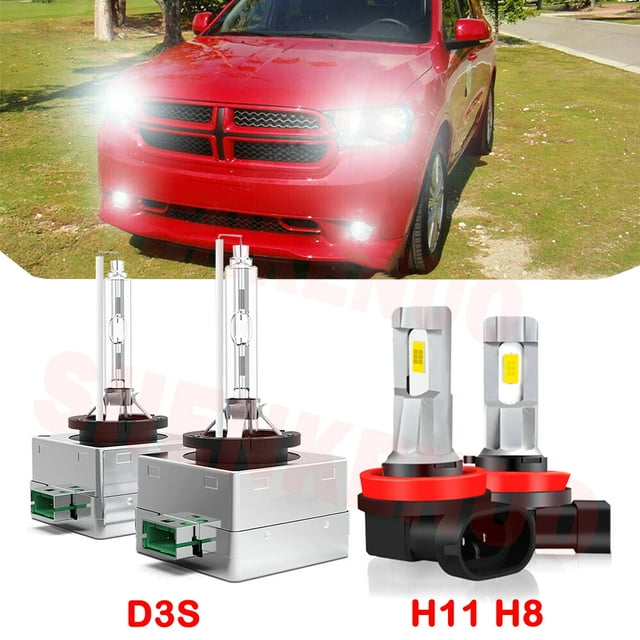 D3S HID Headlight Bulbs for Dodge Durango 2014 2015 2016 2017 2018 2019 ...