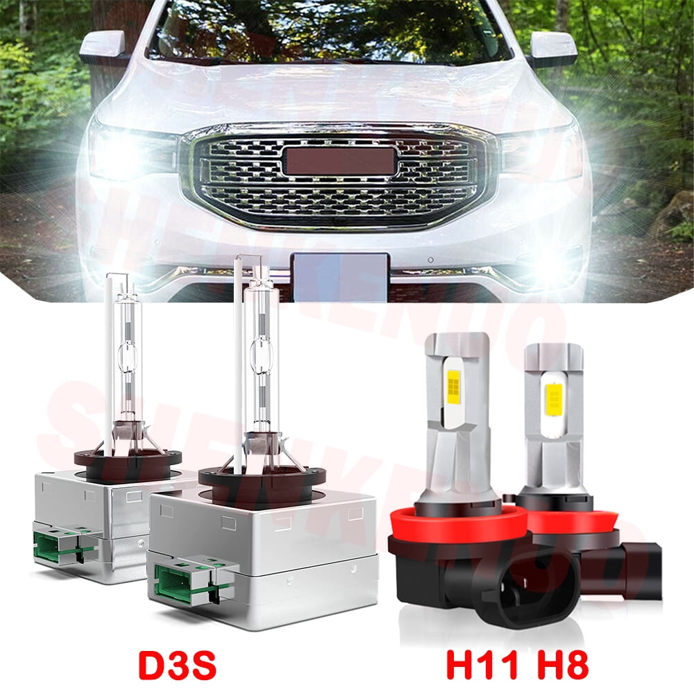 D3S HID Headlight Bulbs for GMC Acadia 2013 2014 2015 2016 2017 2018 ...