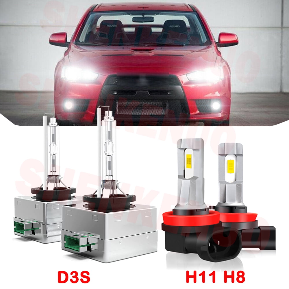 D3S HID Headlight Bulbs for Hyundai Santa Fe 2013 2014 2015 2016 2017 2018 H11 H8 Led Fog Lights ...