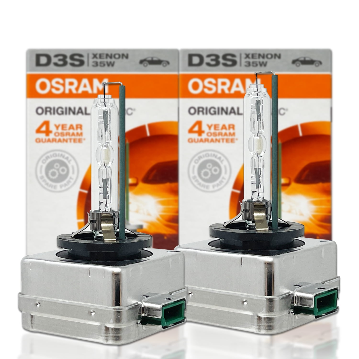 Osram Xenarc D3S 4300K Standard HID OEM Bulb 66340, Pack of 2 for Clear ...