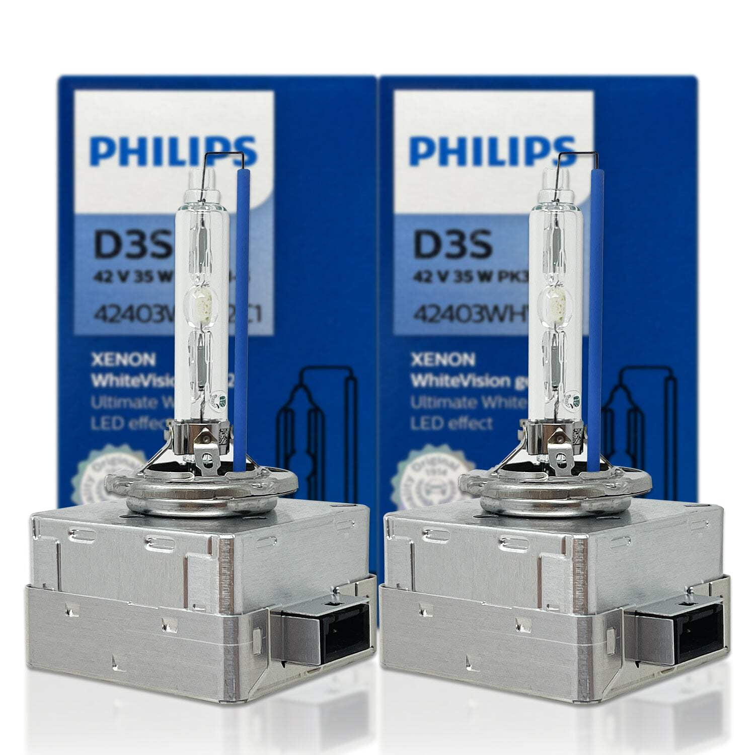 D3S: Philips 42403WHV2C1 WhiteVision Gen2 HID Xenon Bulbs | Pack of 2 ...