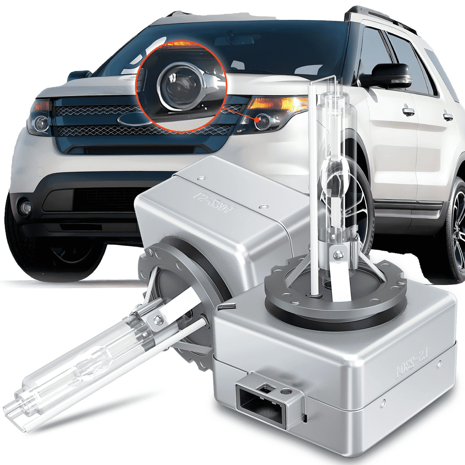 D3S Xenon Headlights Bulb for 2011-2015 Ford Explorer with HID Headlamp ...