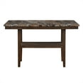 D4355 Brown Faux marble Wooden Bar Table - Walmart.com