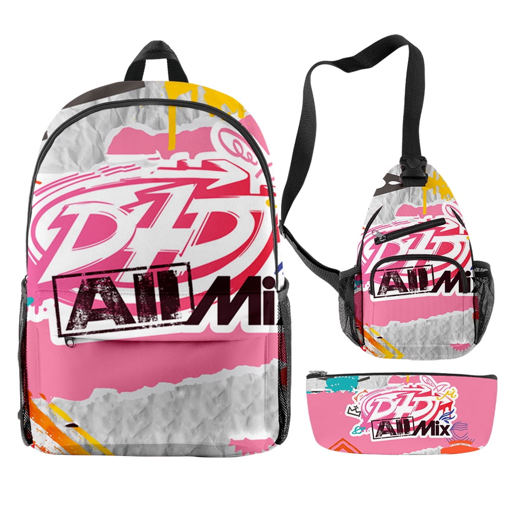 D4DJ All Mix Merch Backpacks 3 Piece Sets Crossbody Bag Pencil Case ...