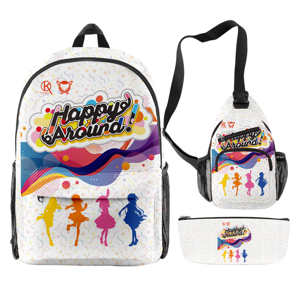 D4DJ All Mix Merch Backpacks 3 Piece Sets Crossbody Bag Pencil Case ...