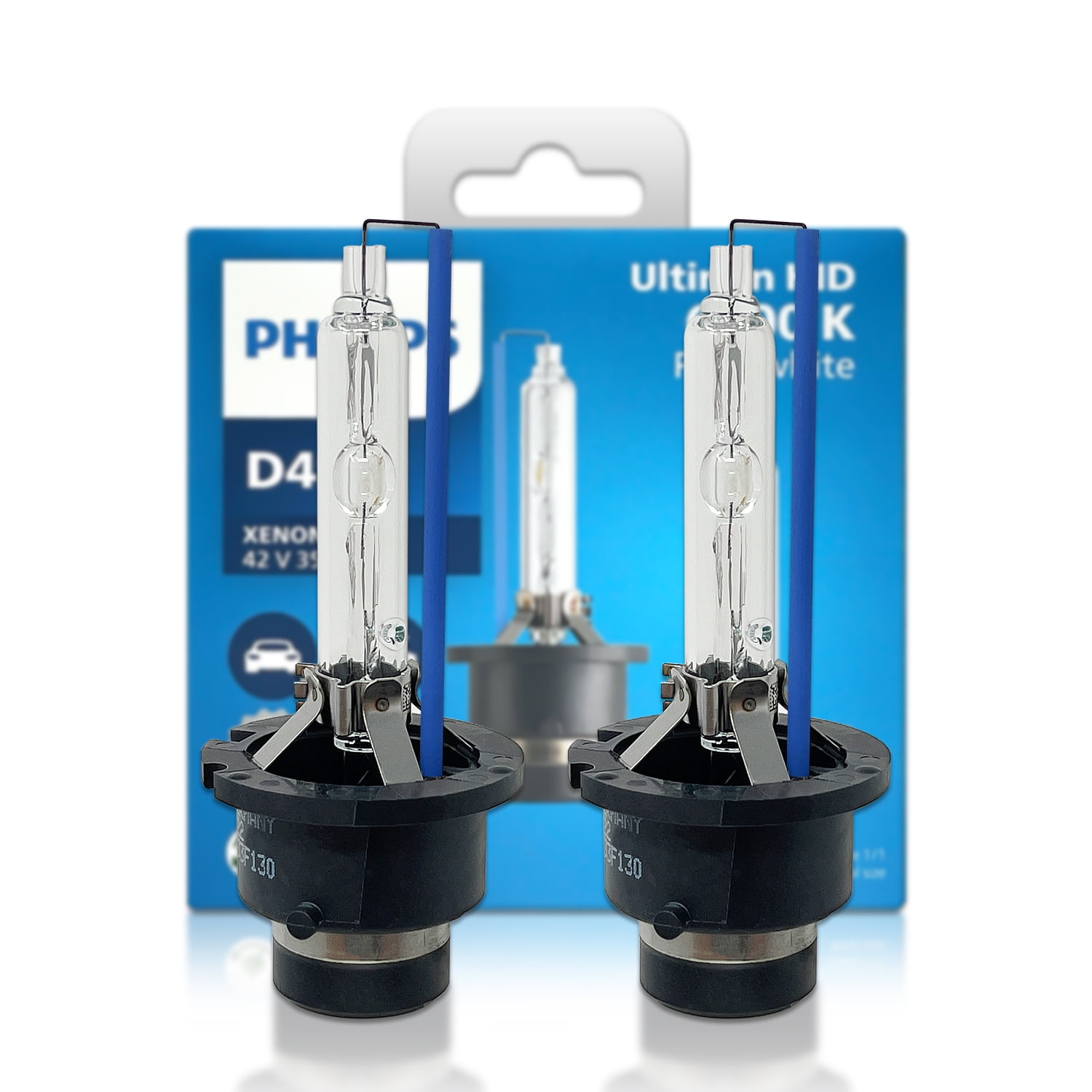 D4S: Philips 42402WXX2 Ultinon HID Xenon Bulbs | Pack of 2 - Walmart.com