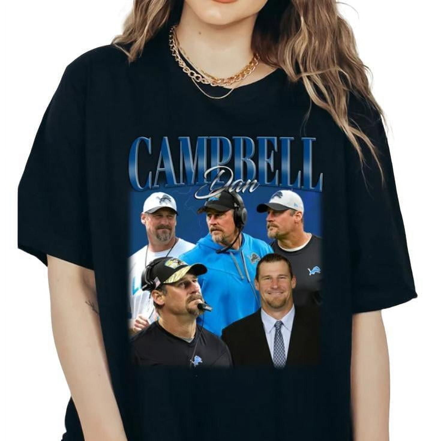 D4n Caampbell . Dan Campbell Merch Gift For Fans. S-5Xl Unisex Comfort ...