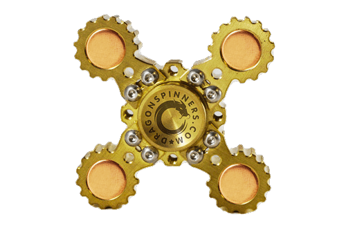 D5 Four-Winged Brass Metal Fidget Spinner – Maximum Spin Time ...