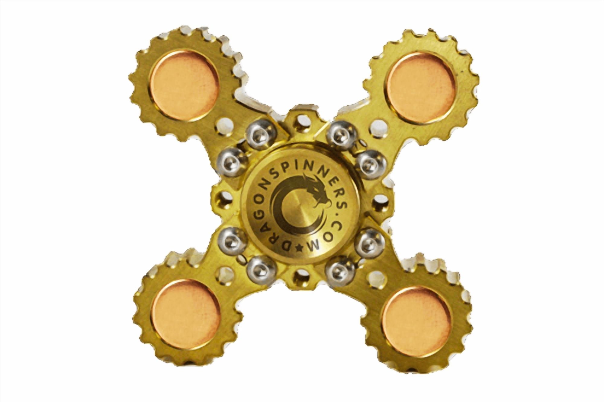D5 Four-Winged Brass Metal Fidget Spinner – Maximum Spin Time ...