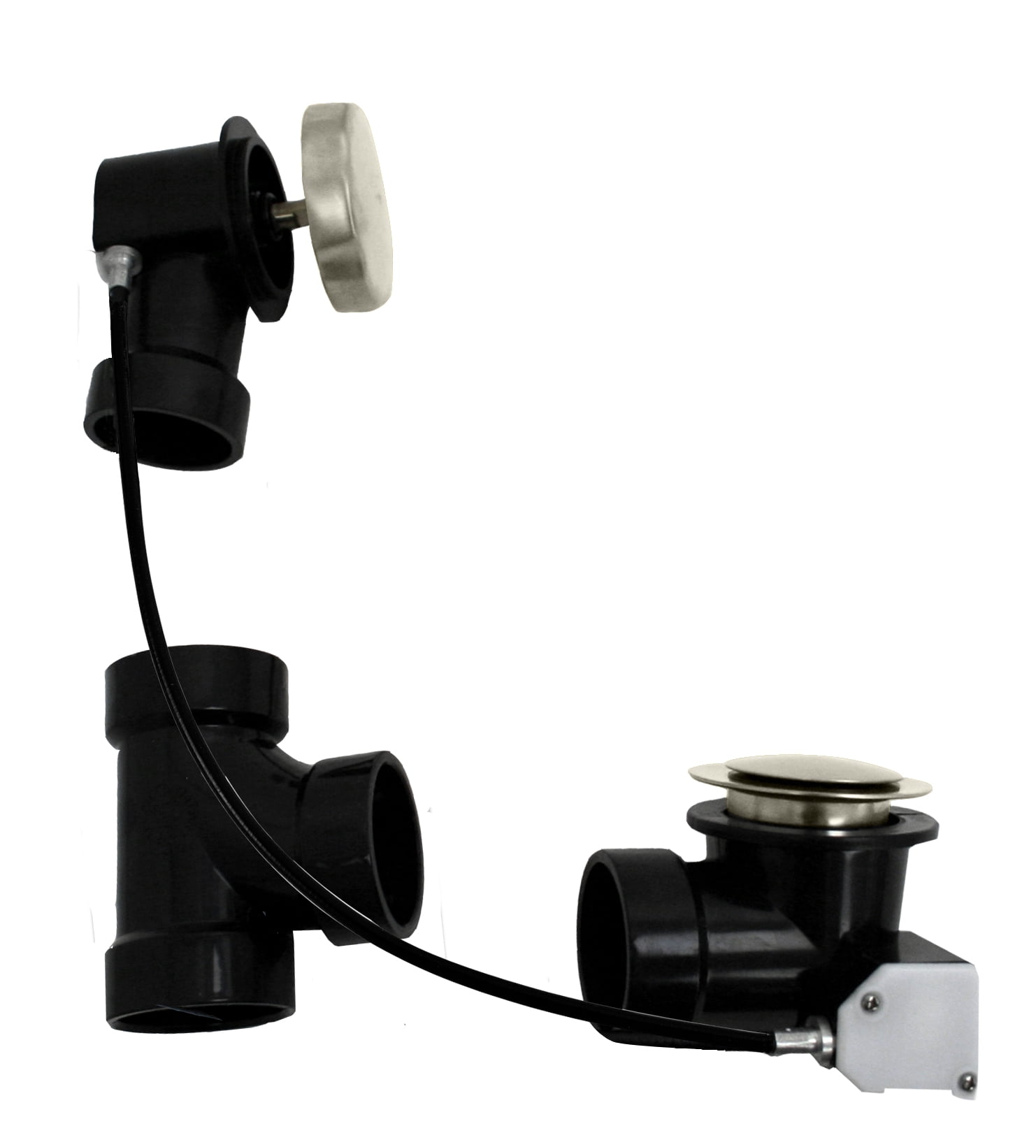 D50A27-26 27" Cable Drive Standard Bath Drain Trim Kit with Rotary ...