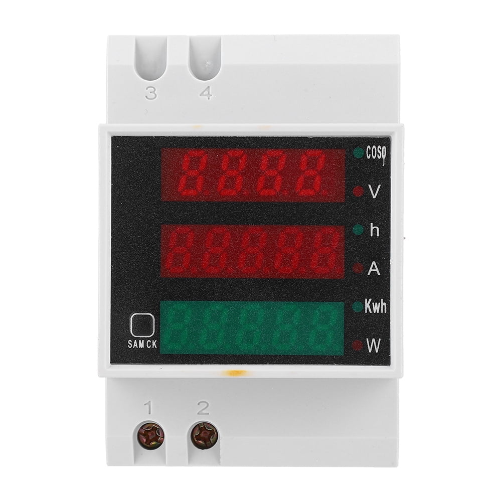 D52-2047 Multi Function Electric Meter Digital Displayed Current Voltage Power Factor Meter ...