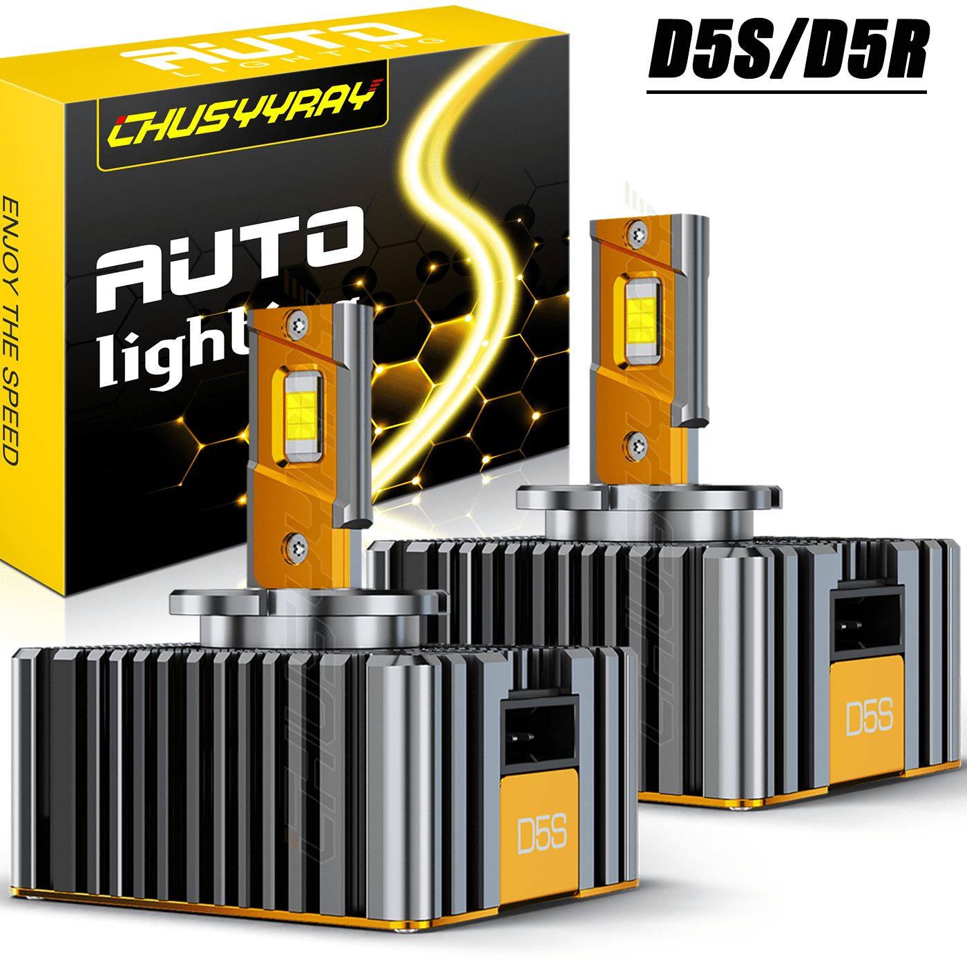 D5S LED Headlight Bulbs High-Low for chevy Silverado 1500 2016-2018 ...