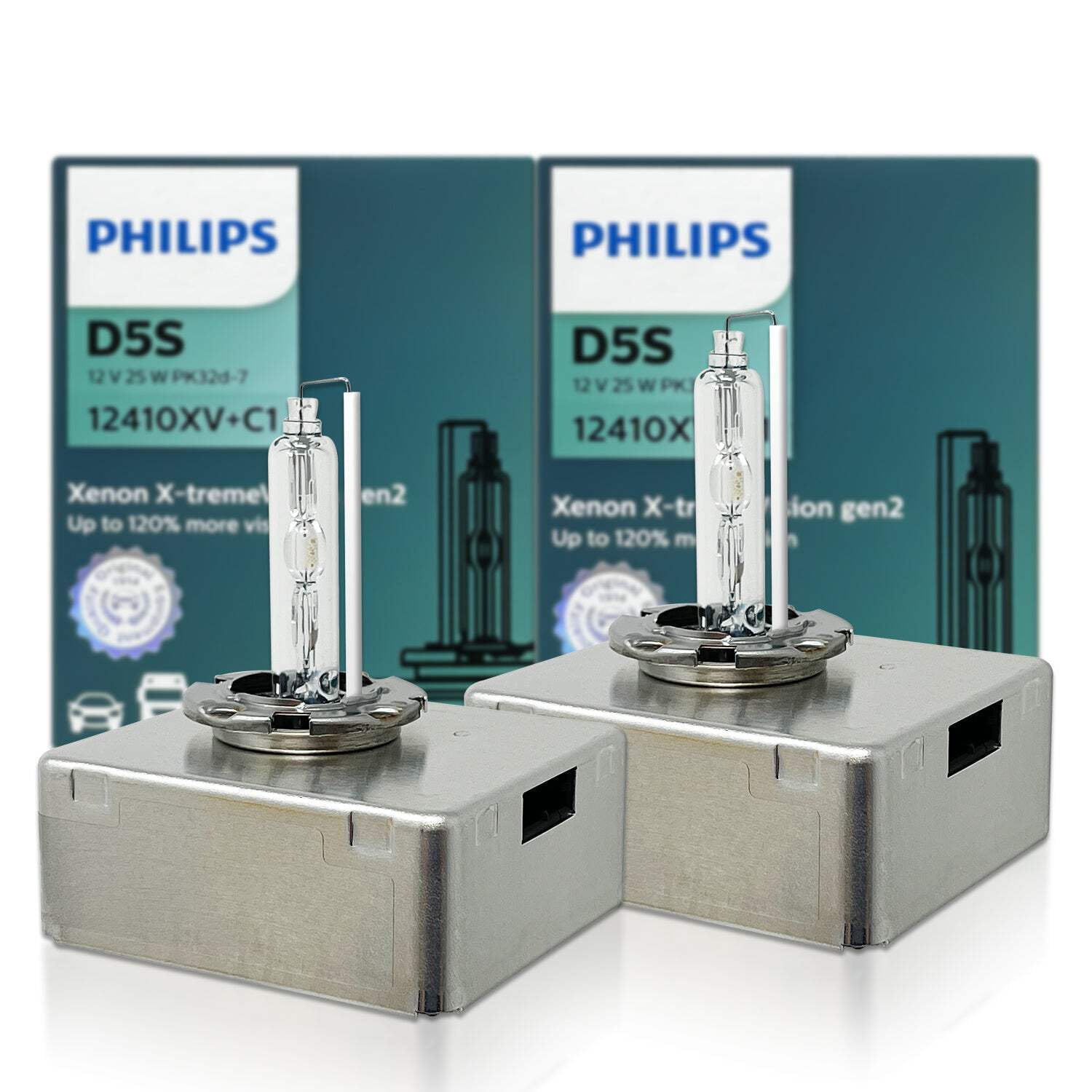 D5S: Philips 12410XV2C1 X-treme Vision Gen2 HID Xenon Bulbs | Pack of 2 - Walmart.com
