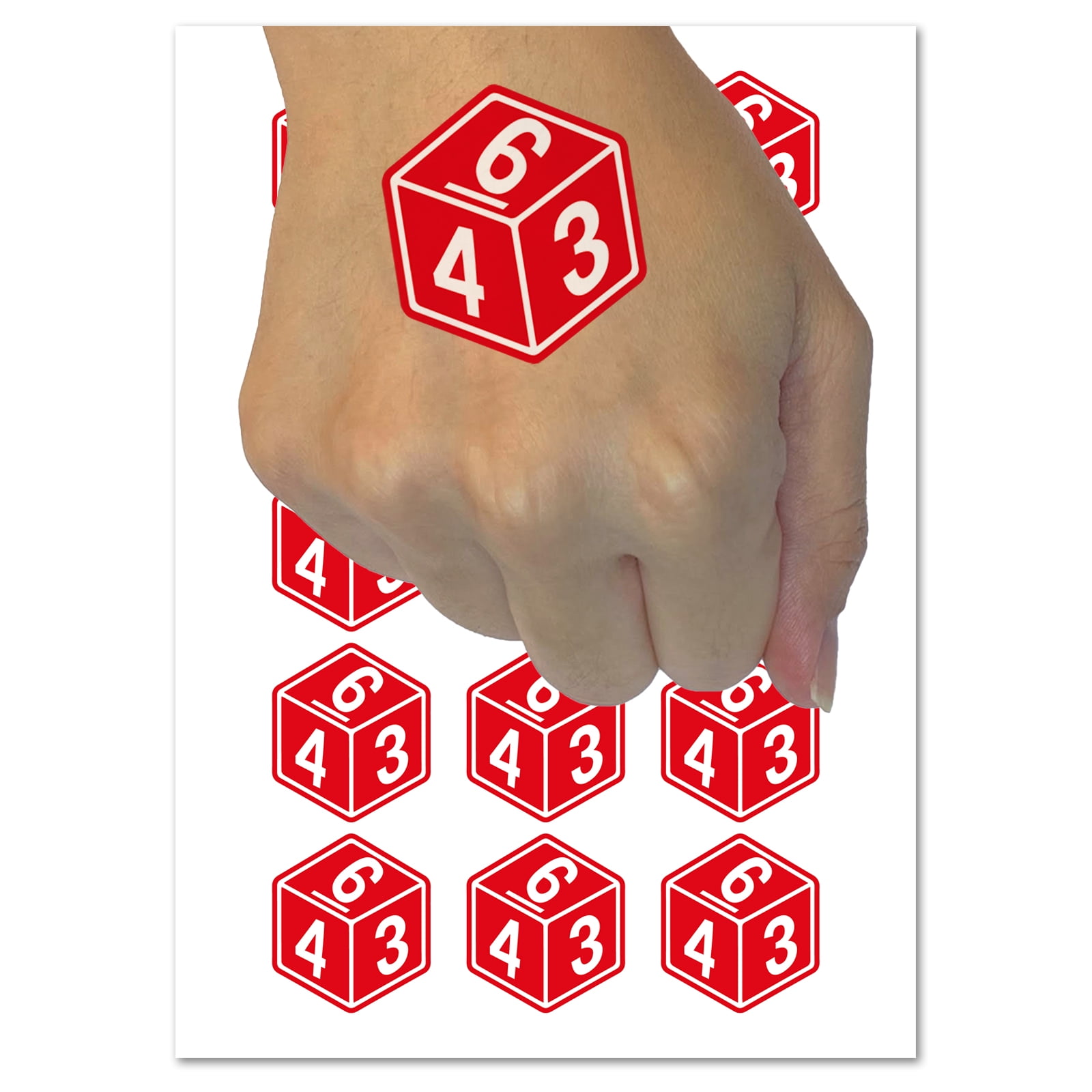 D6 6 Sided Gaming Gamer Dice Critical Role Water Resistant Temporary ...