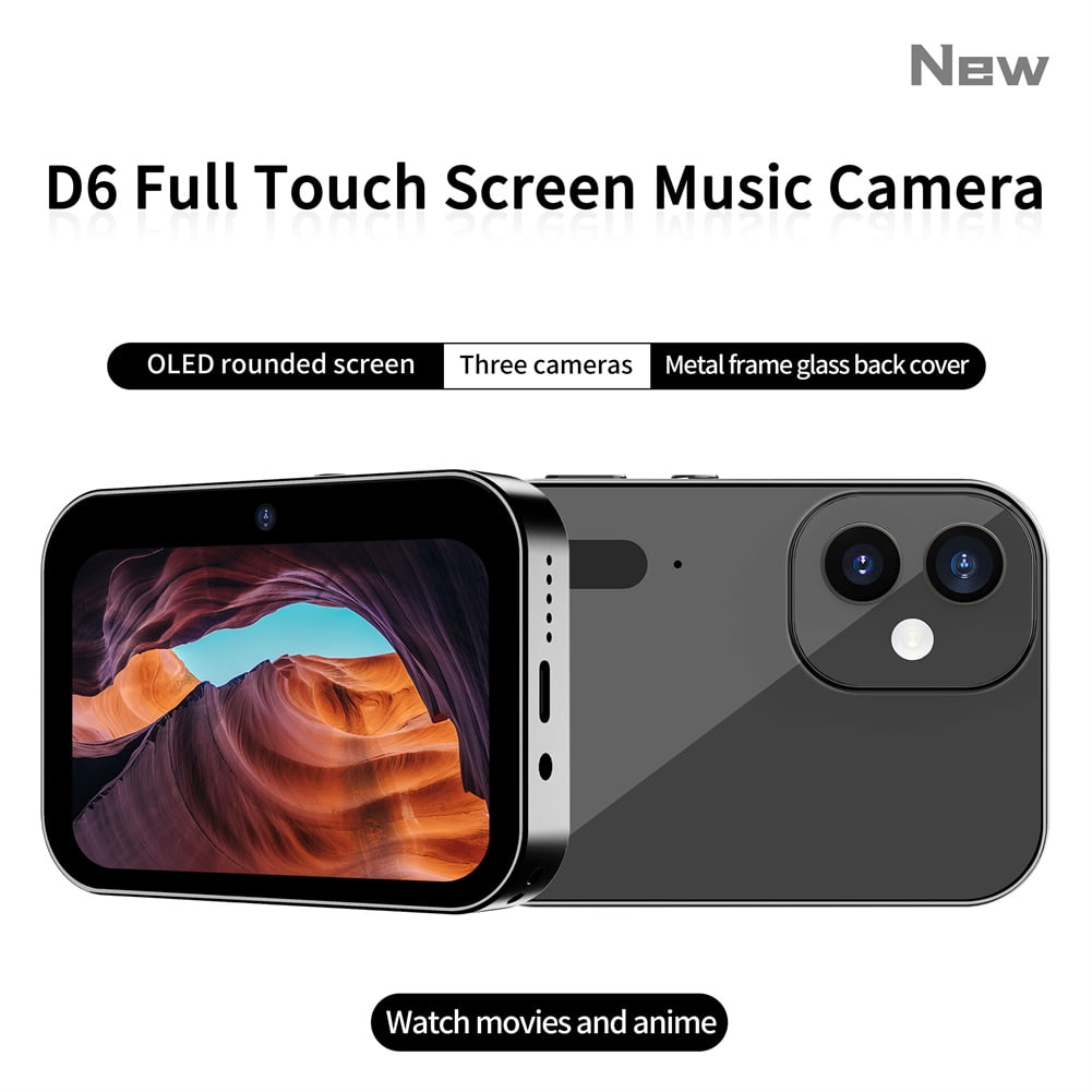 D6 Digital Camera 4K HD Camera Recorder Music Player touch Control ...