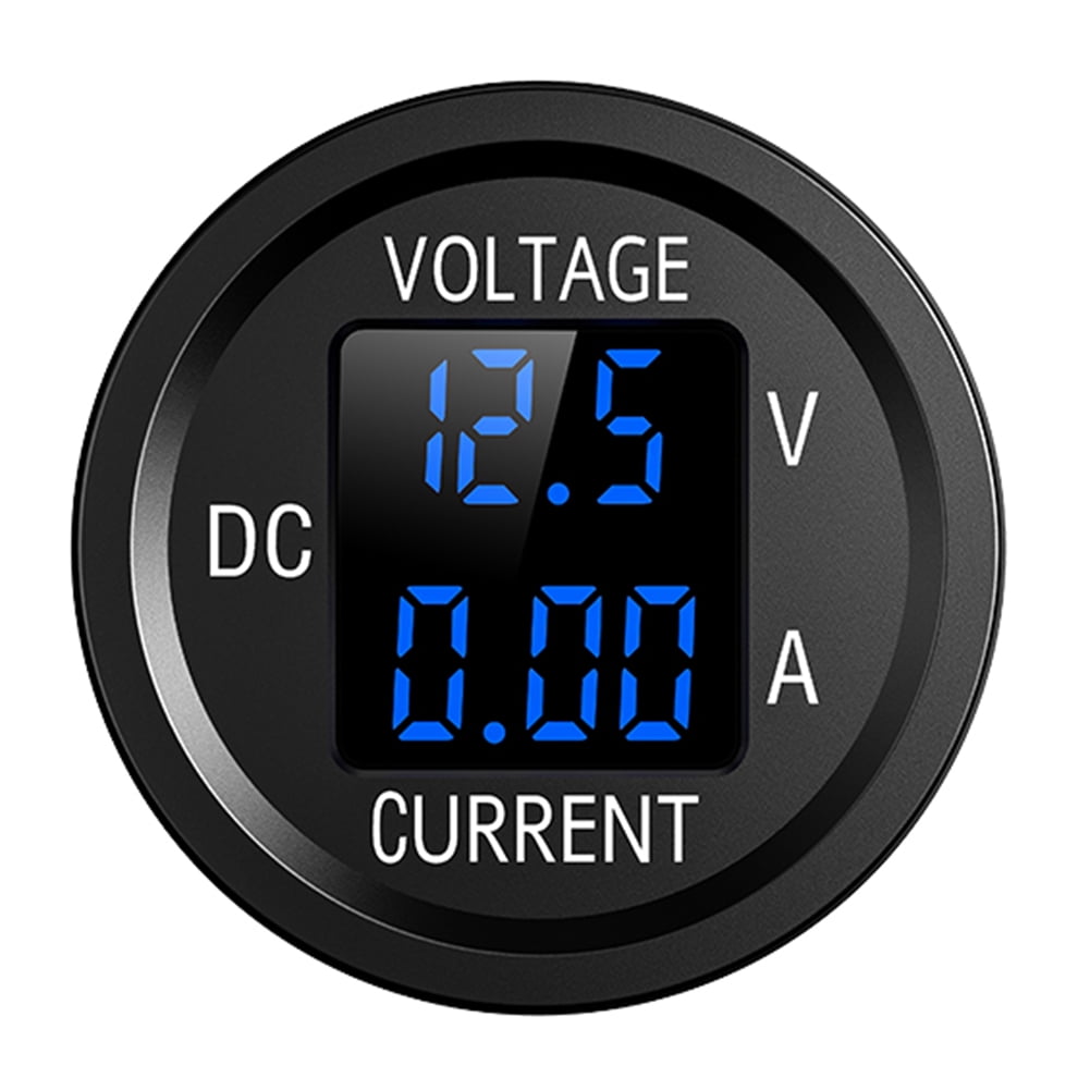 D6 Digital Voltmeter Ammeter Volt Current Panel Meter for Car Truck ...