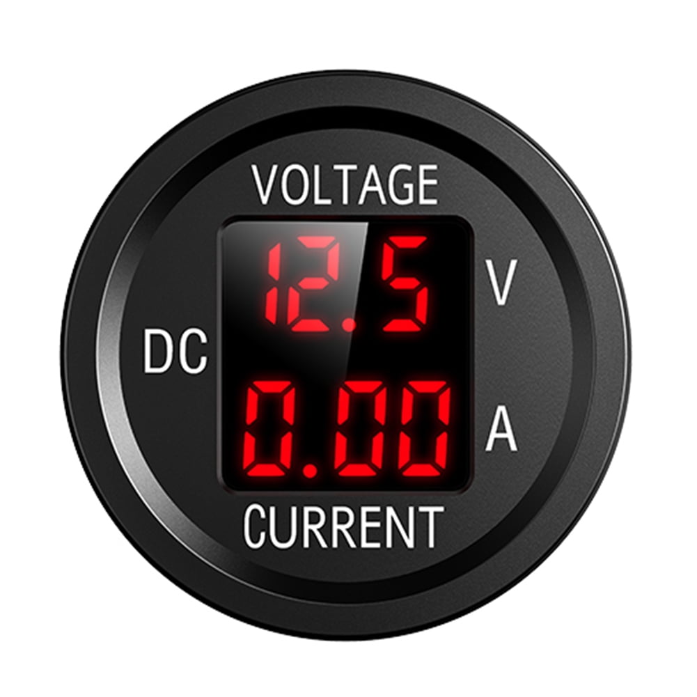 D6 Digital Voltmeter Ammeter Volt Current Panel Meter for Car Truck ...