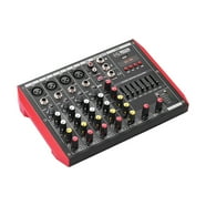 Pyle PMXU68BT 6 Channel Bluetooth Sound Board Mixer System for DJ ...