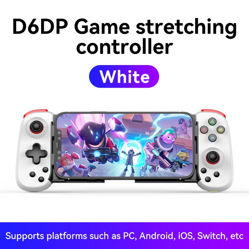 D6 Wireless Bluetooth Retractable Wireless Gamepad Extendable Game ...