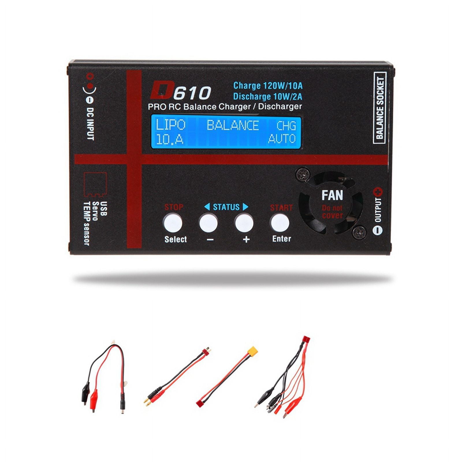 D610 120W 10A Battery Balance Charger Discharger Smart Battery Charger ...