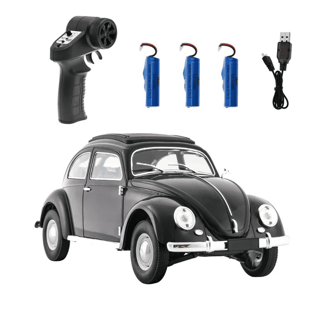 D62MINI Retro RC Beetle Car, 1:16 Scale Vintage RWD Drift Remote ...