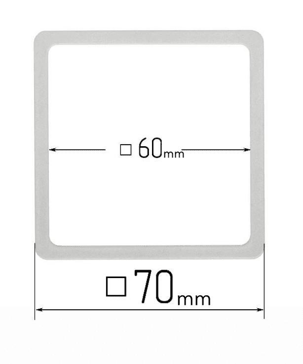 D70x70 mm Stretch Ceilings Reinforcement Thermosquare Rings/Protective ...
