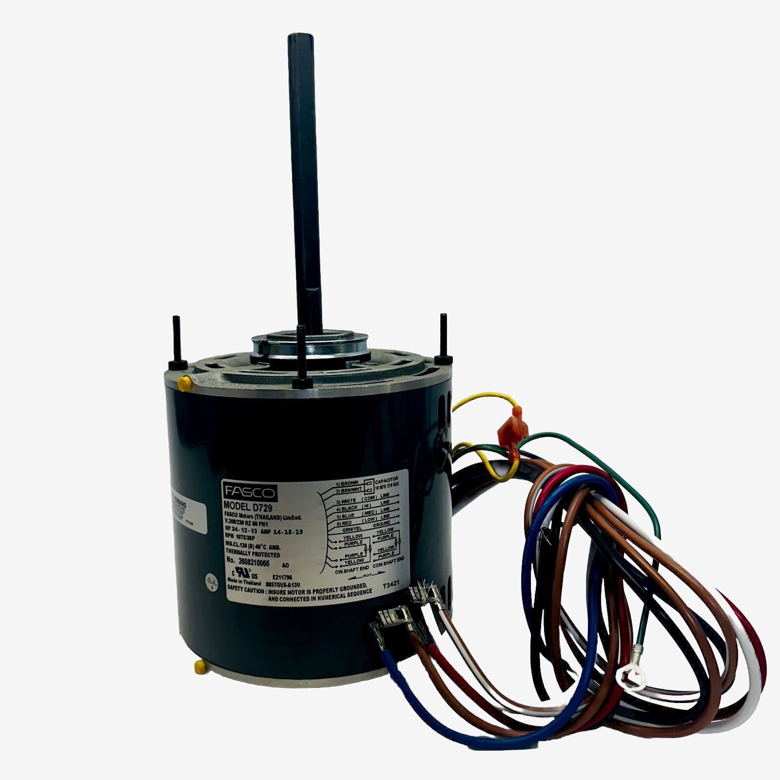 D729 FASCO 1075 RPM DIRECT DRIVE BLOWER MOTOR 3 SPEED - Walmart.com