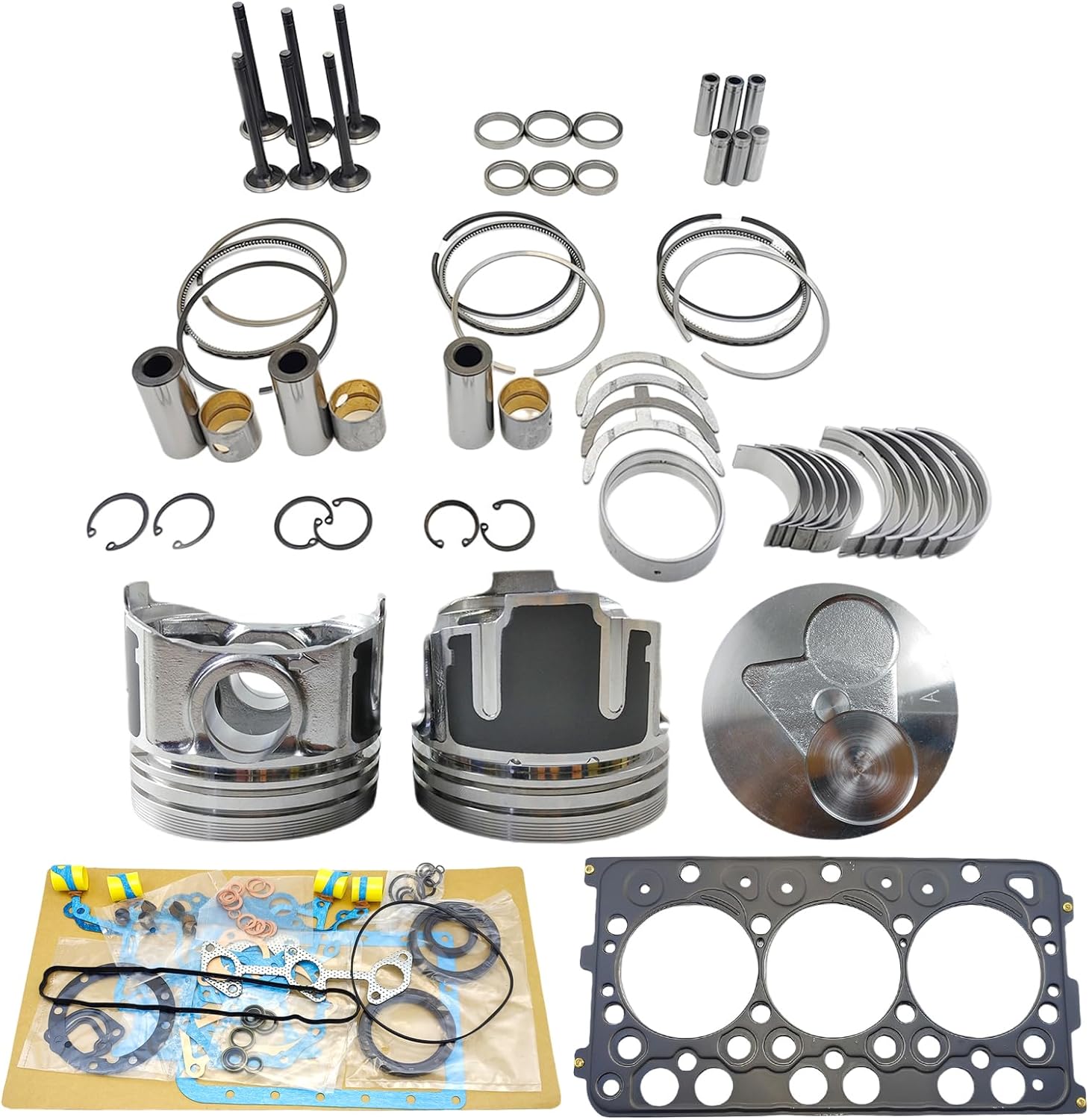 D782 Engine Overhaul Rebuild Kit (No cylinder liner) For Kubota D782 ...