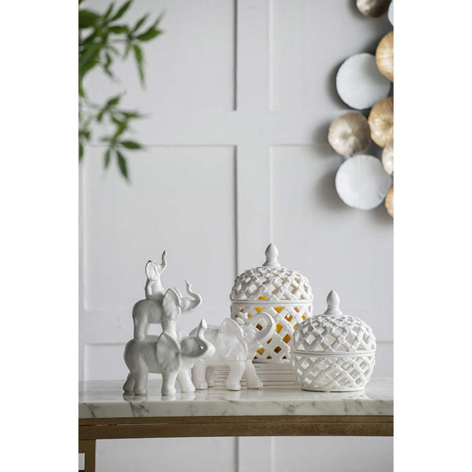 D8.5X11.5" Ballas Bird Lidded Jar White Ceramic - Walmart.com