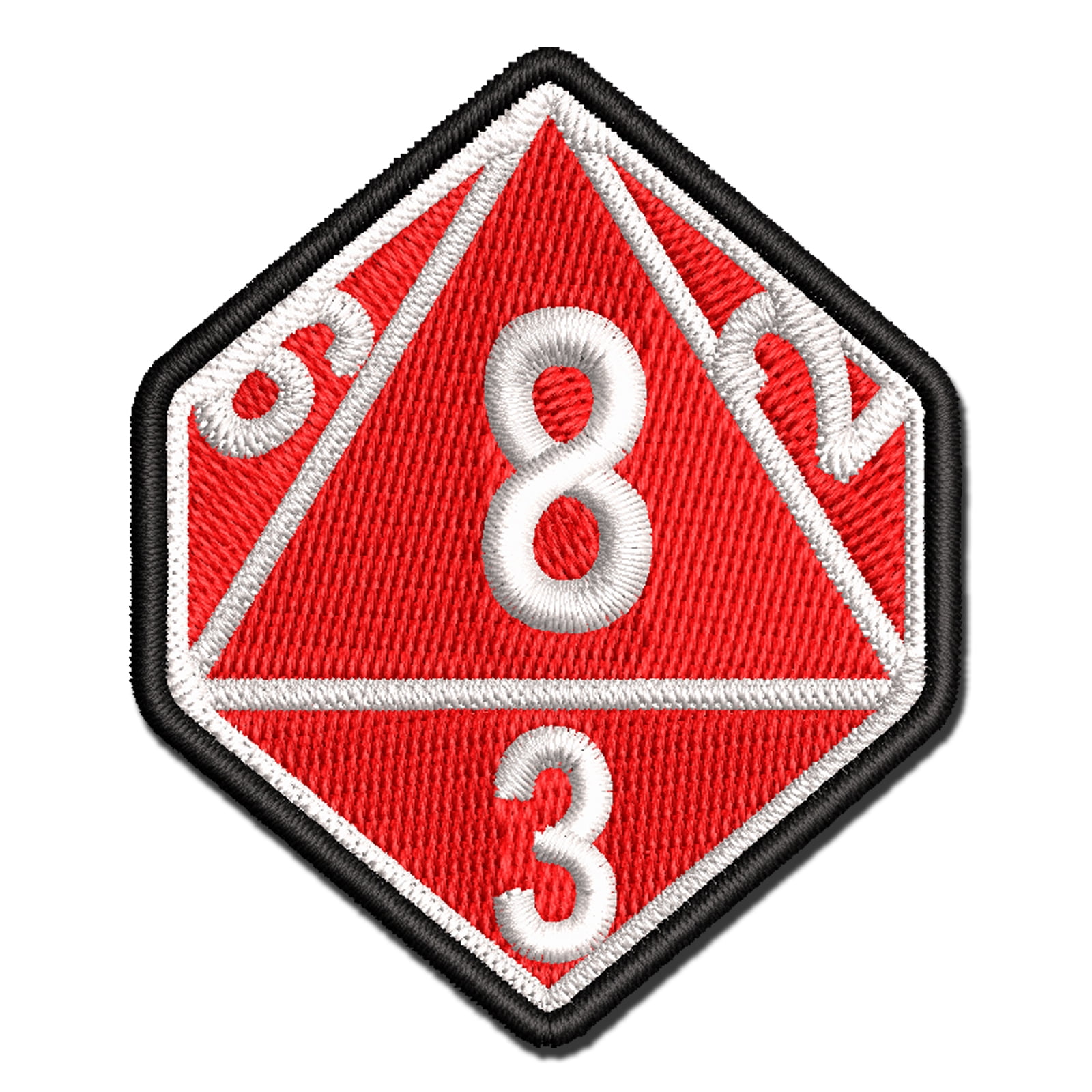 D8 8 Sided Gaming Gamer Dice Critical Role Applique Multi-Color ...