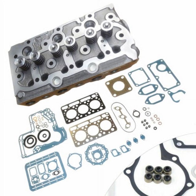 D850 D950 Cylinder Head & Valves Spring & Full Gasket Kit for Kubota ...