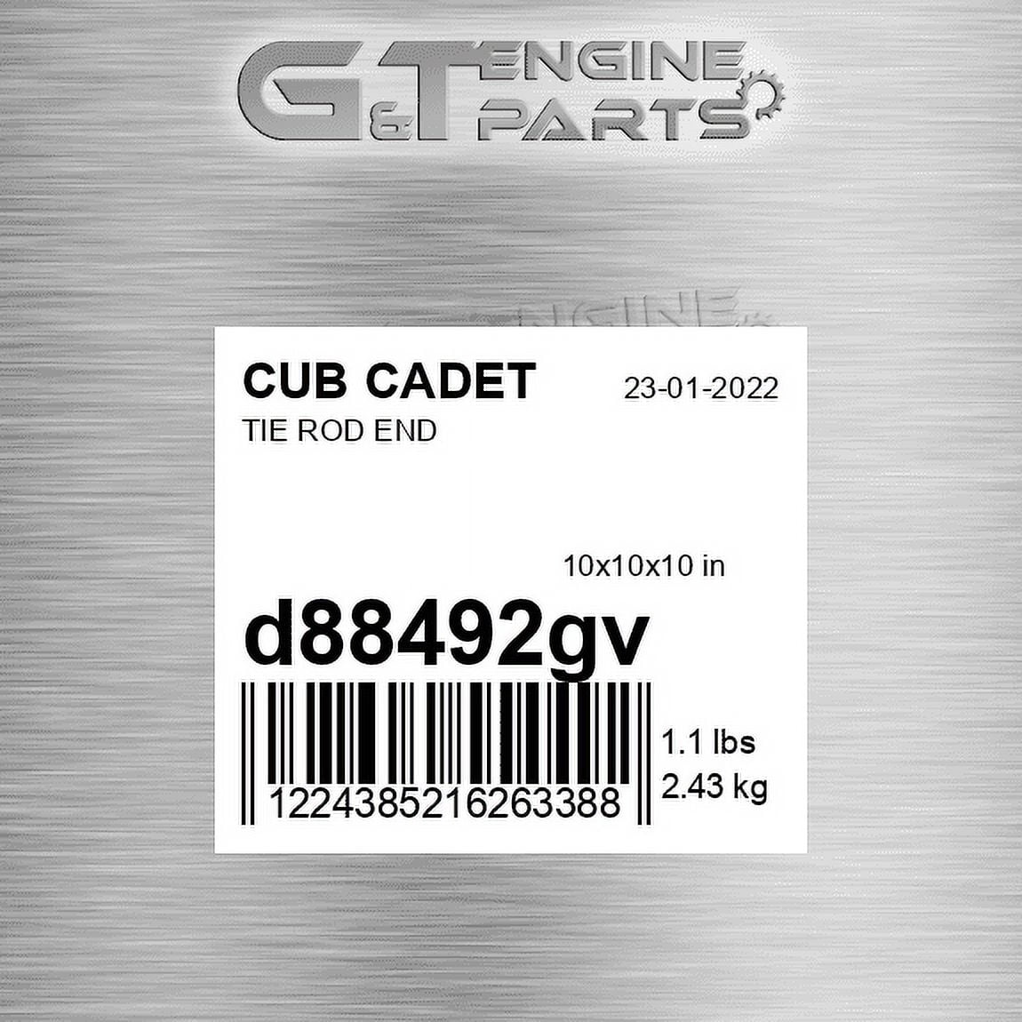 D88492GV TIE ROD END fits CUB CADET (New OEM) - Walmart.com