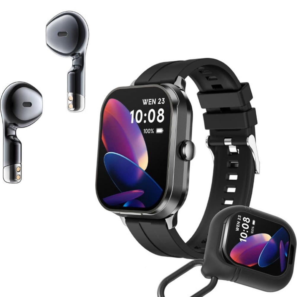 D8Pro 2 in 1 Smart Watch and Wireless Earphones for Health Monitoring ...