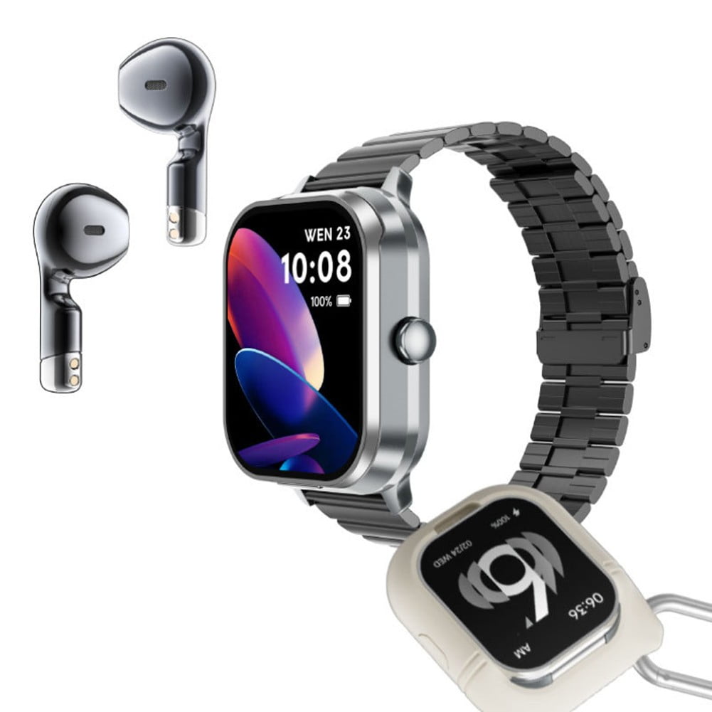 D8Pro 2 in 1 Smart Watch and Wireless Earphones for Health Monitoring ...