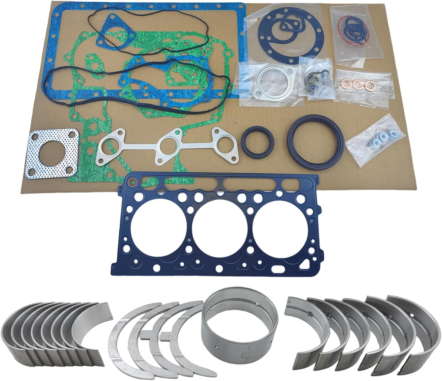 D902 Metal Kit + Full Gasket Kit For Kubota D902 D902-E2B D902-E3B D902-E4B Engine BX24 BX25 ...