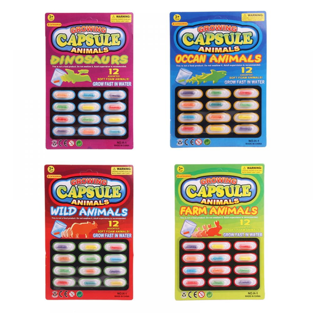 DA BOOM Magic DINO Growing Capsules, Bath Toys for Kids, 12 Pcs ...