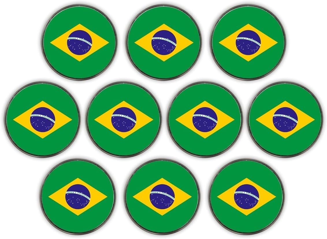 DA VINCI 1 Inch Flag of Countries Metal Golf Ball Markers - Pack of 10 ...