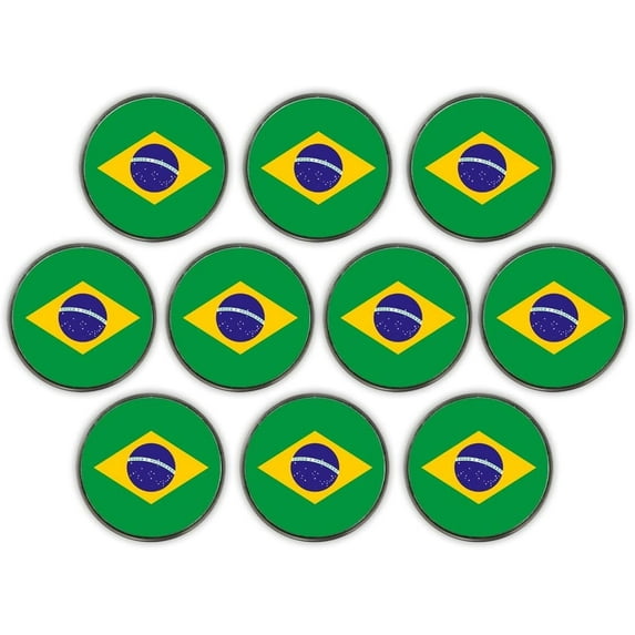DA VINCI 1 Inch Flag of Countries Metal Golf Ball Markers - Pack of 10 ...